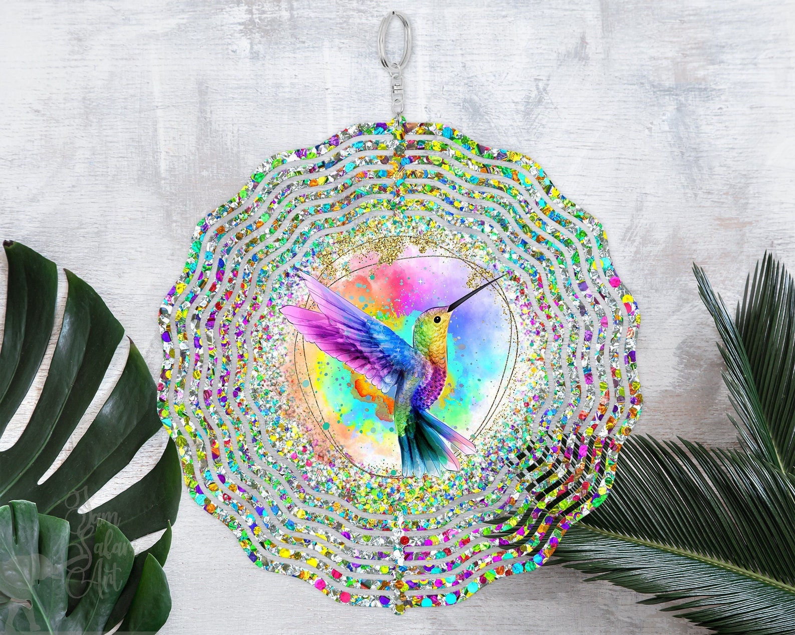 Hummingbird Wind Spinner Sublimation Template Wind Spinners - Etsy