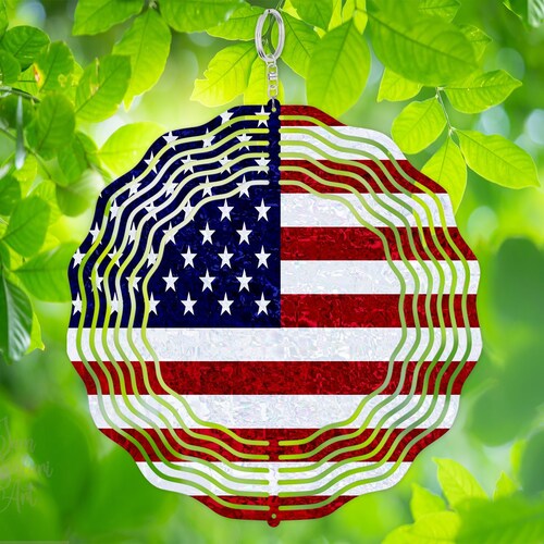 American Flag Wind Spinner Template Wind Spinners for - Etsy