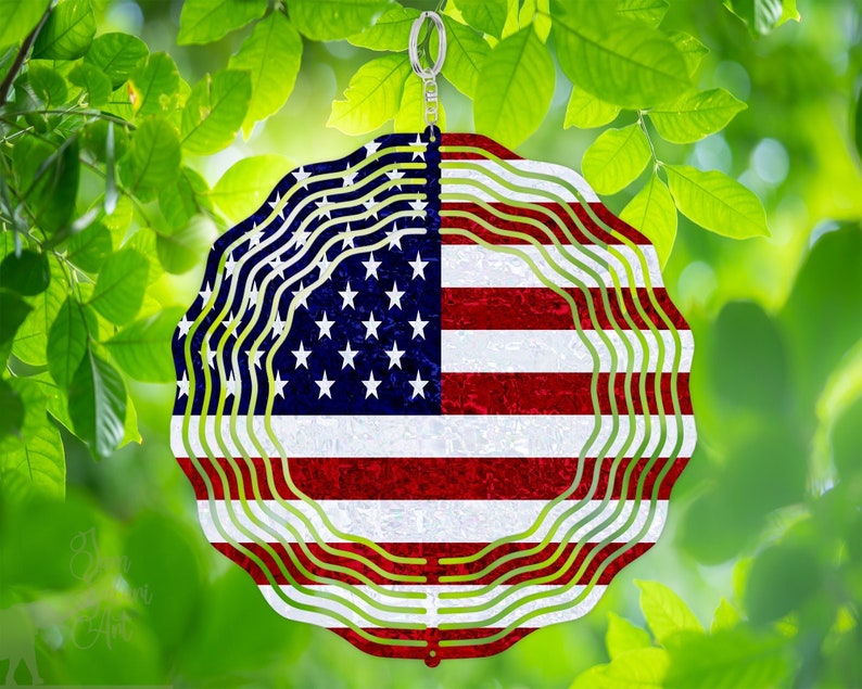 American Flag Wind Spinner Template Wind Spinners for - Etsy