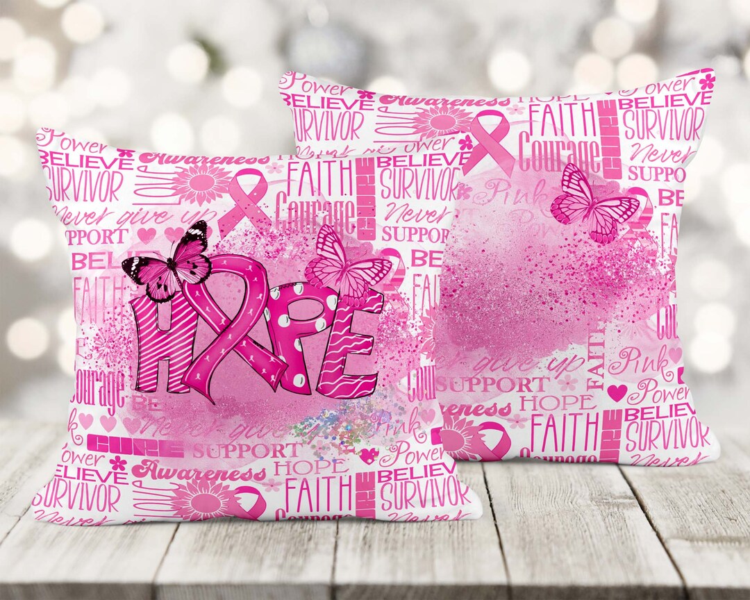 Pillow Sublimation-breast Cancer Awareness, We Wear Pink in October ...