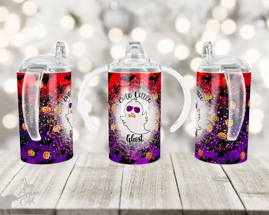 12 Oz Sippy Cup Halloween Sublimation, Kids Sublimation PNG, Halloween ...