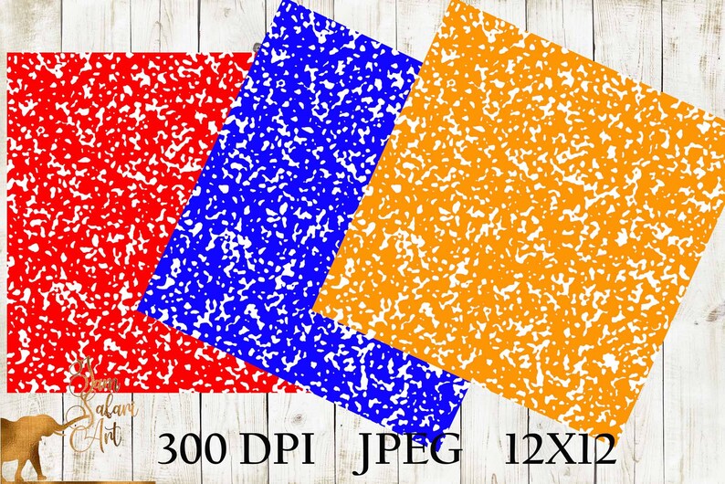 Composition Notebook Digital Papers-free Composition LABEL & - Etsy