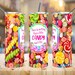 Candy Tumbler 20 Oz Skinny Tumbler Design Candy Label PNG - Etsy