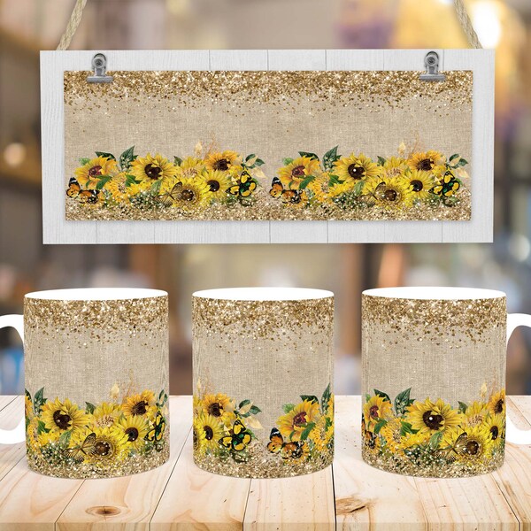 Burlap Sunflowers - Etsy