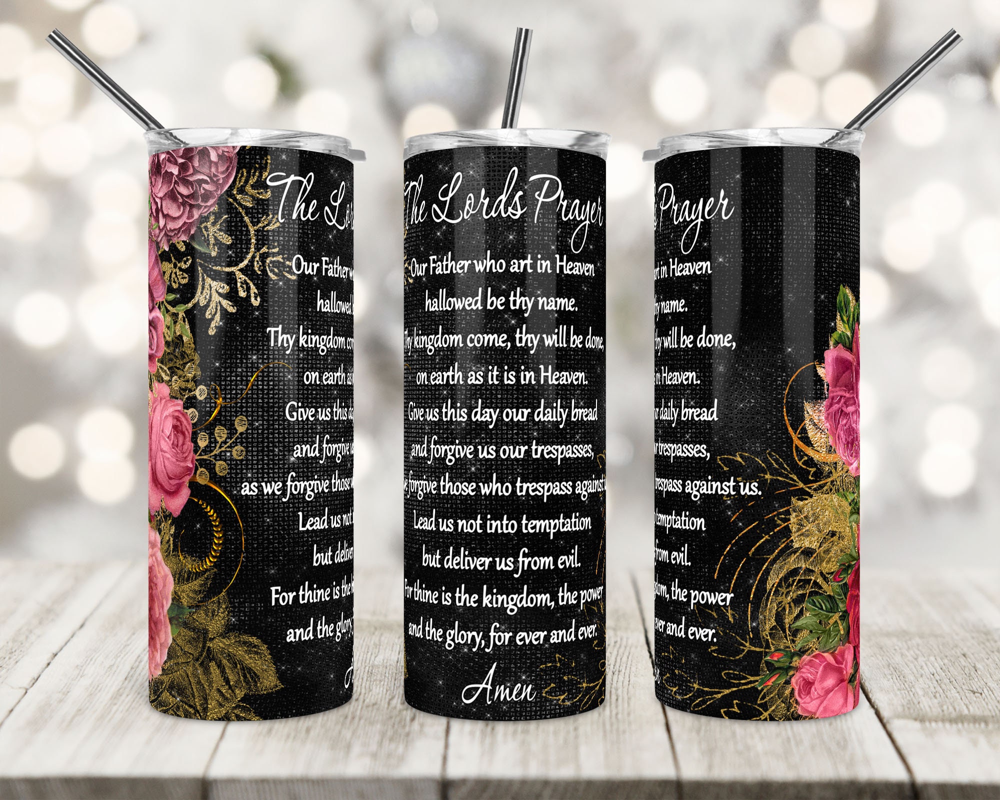20 Oz Skinny Tumbler Sublimation Design the Lord's - Etsy