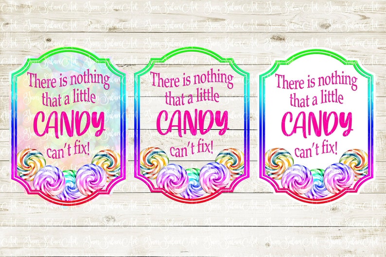 Candy Label PNG Tumbler Candy Label Candy Sublimation - Etsy