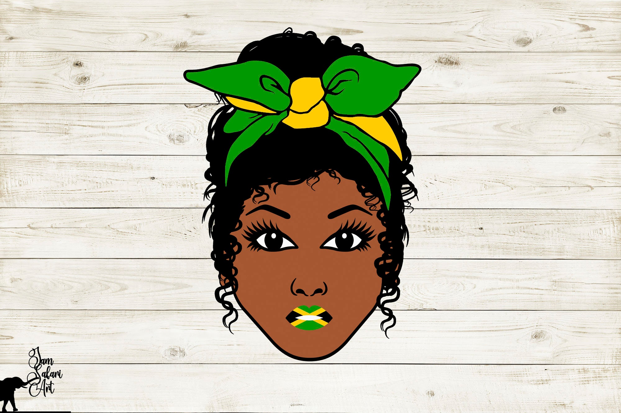Jamaica Trinidad and Barbados Women Svg-caribbean Women Afro - Etsy