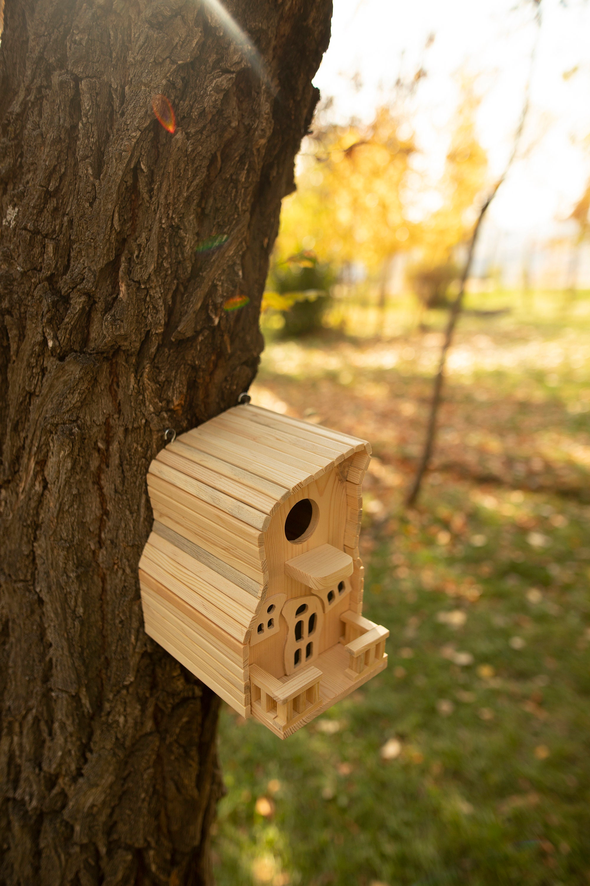 Wooden Birdhouse, Personalized Birdhouse, Bluebird House, Handmade ...