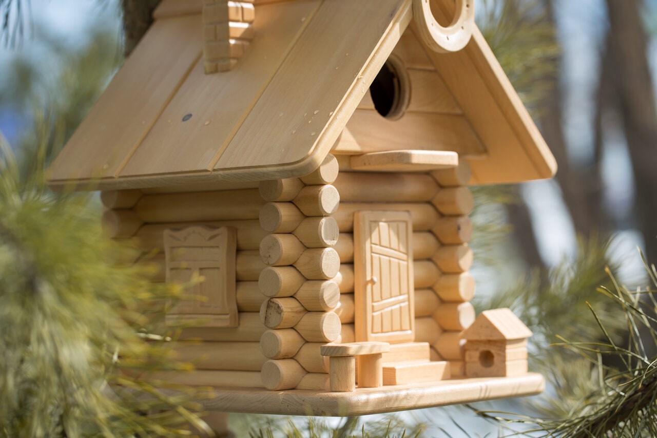 Beautiful Squirrel Feeder, Wooden Garden Decore, Personalized Squirrel ...