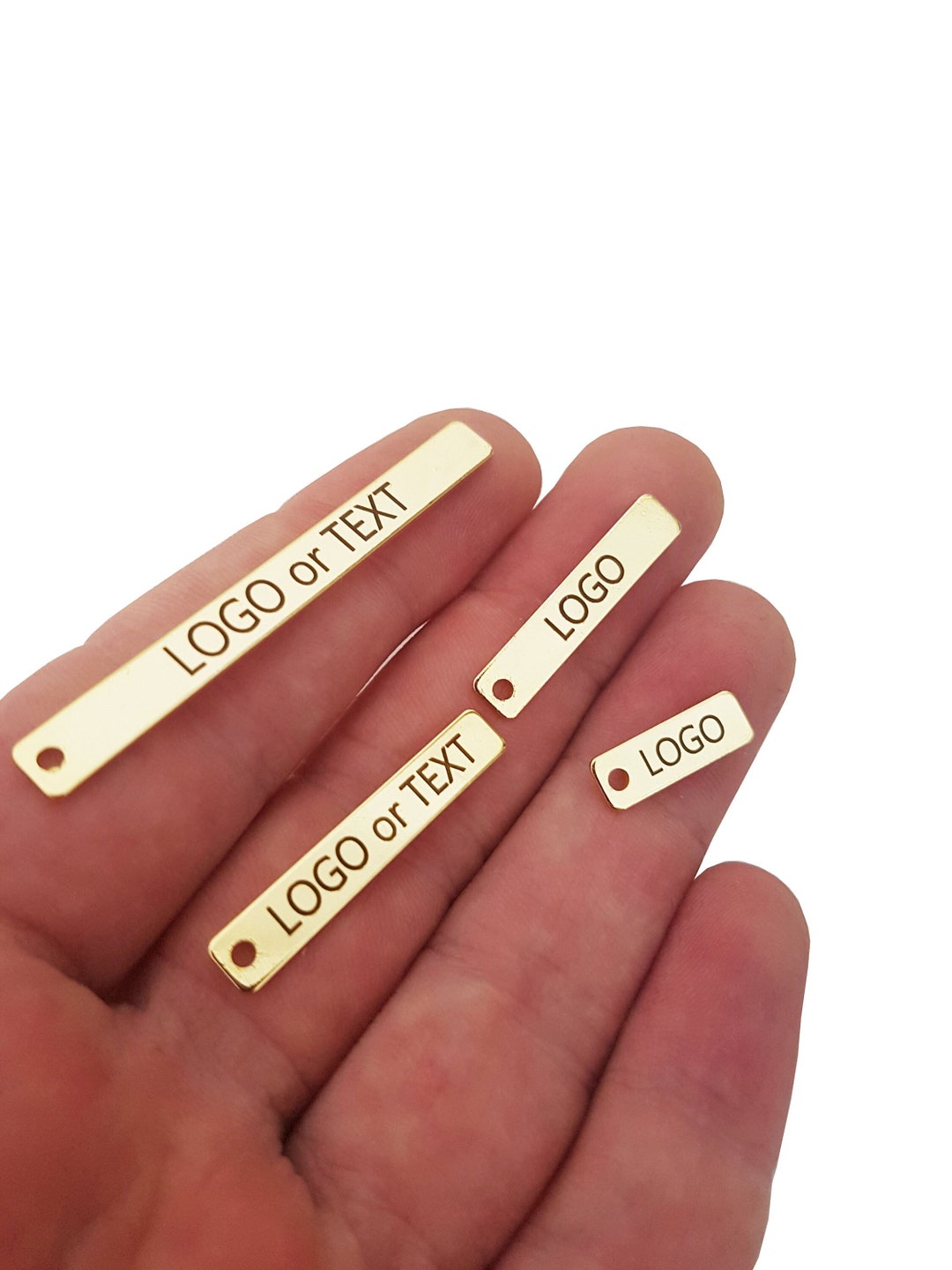 Custom Engraved Metal Clothing Tag: Personalized Logo Tag - Etsy
