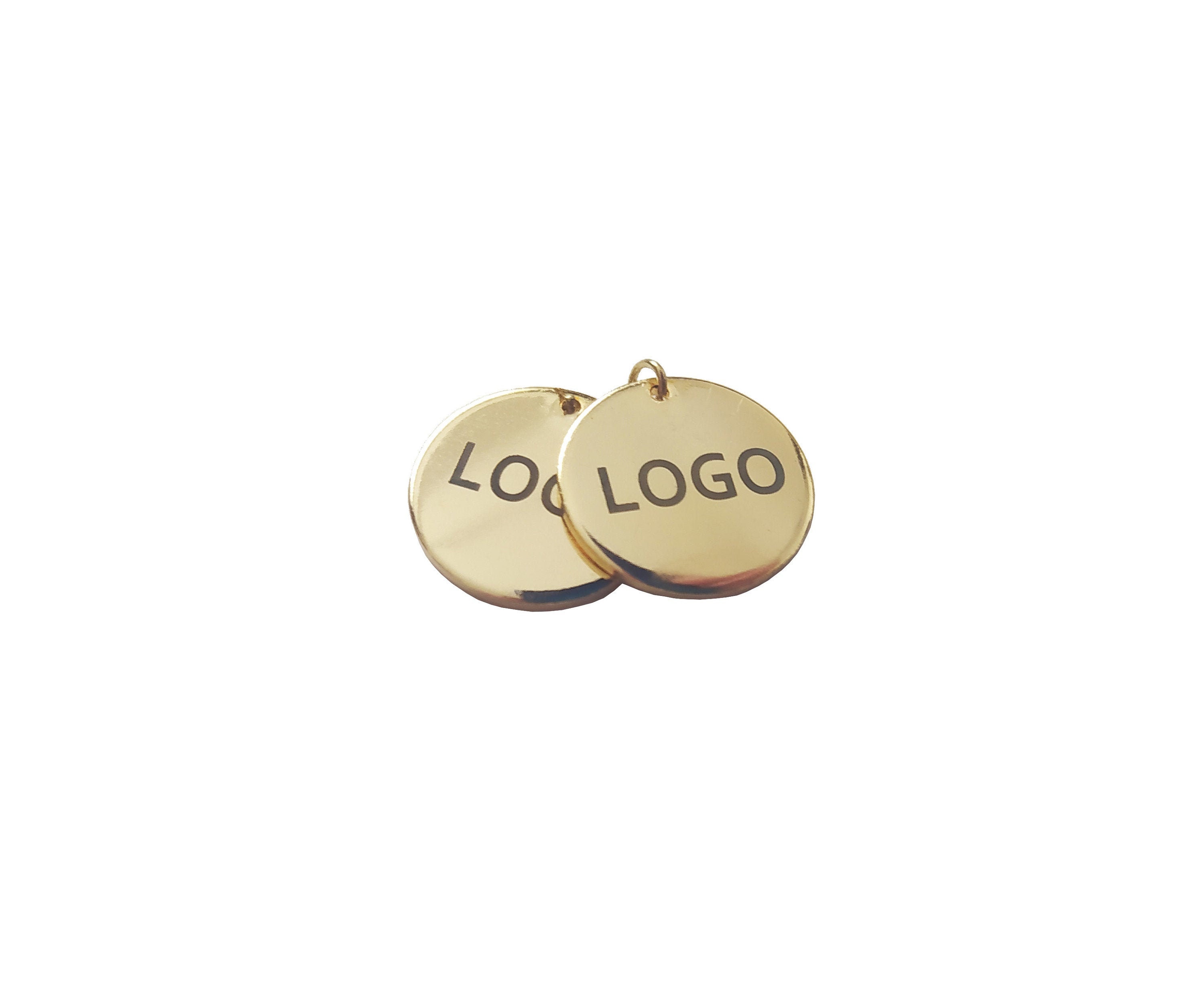 20 Mm Custom Laser Engraved Logo Custom Jewelry Tag 1.5mm - Etsy