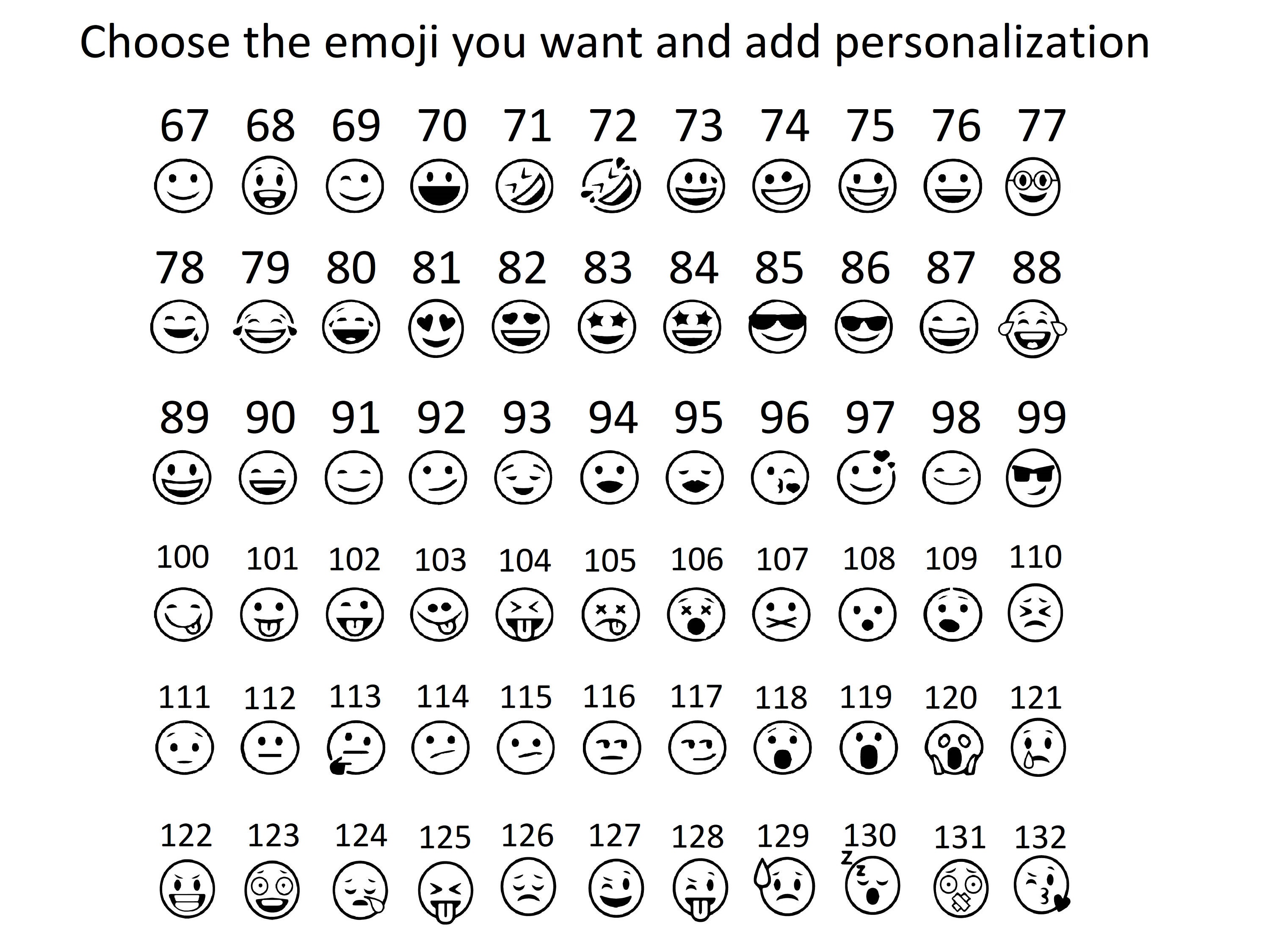 Custom Emoji Engraved Pendant 20mm Custom Round Disc | Etsy