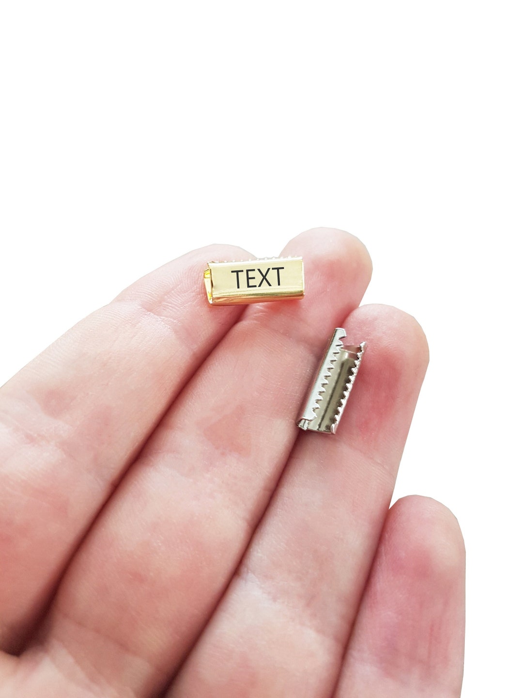 Ribbon Crimp, Cord Ends, Leather Clasps Connector, Custom Laser ...