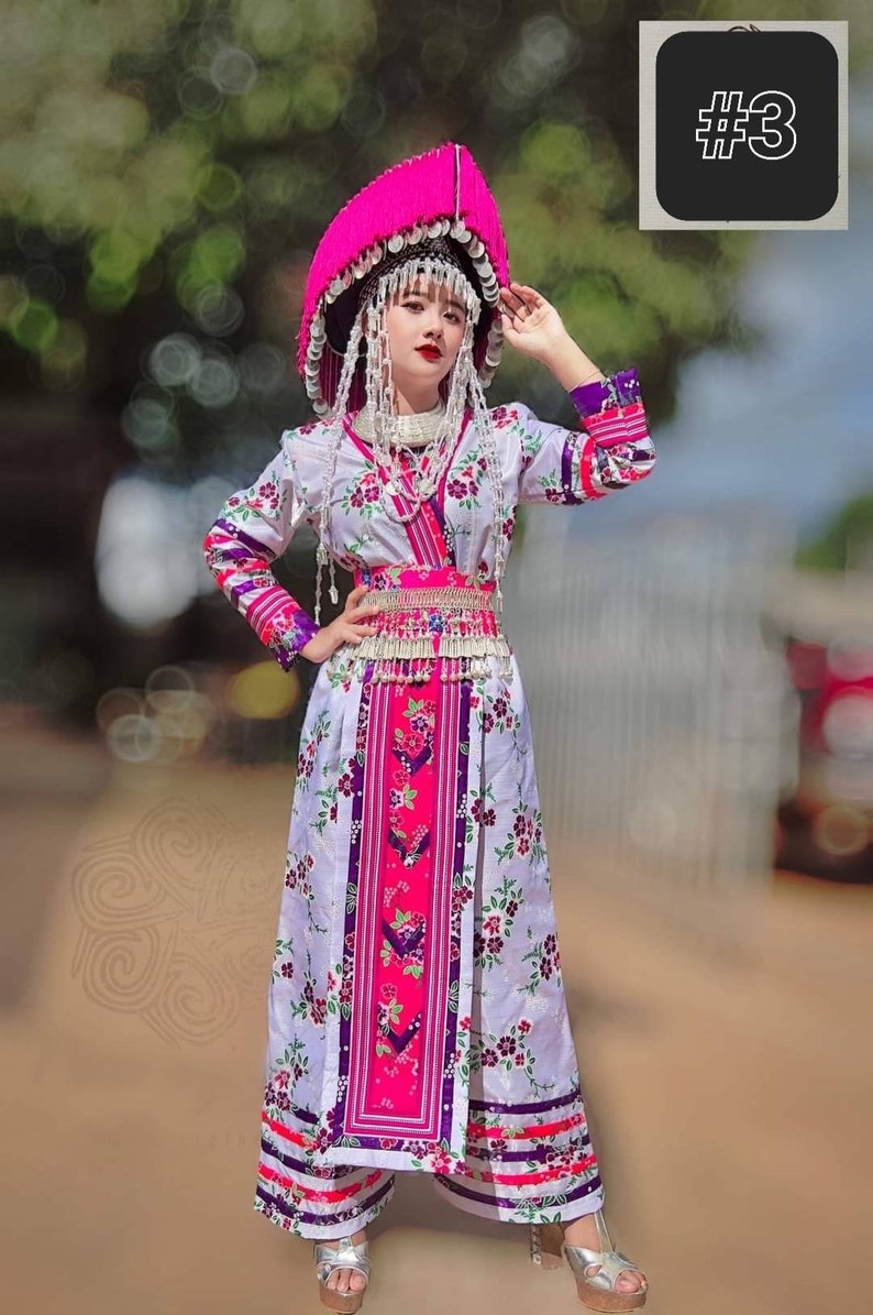 Stunning Authentic Hmong Dress Set of Men and Women Tribal - Etsy