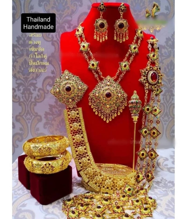 Precious Traditional Thai Accessory Set Thai/ Khmer Jewelry - Etsy