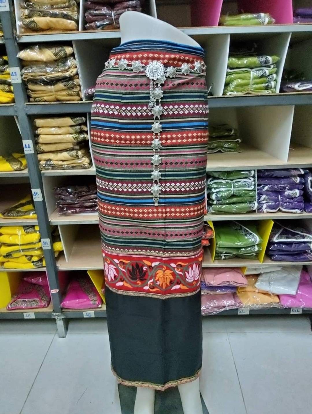 Stunning Thai Laos Hand-woven Cotton Mix Silk Sinh for Women - Etsy