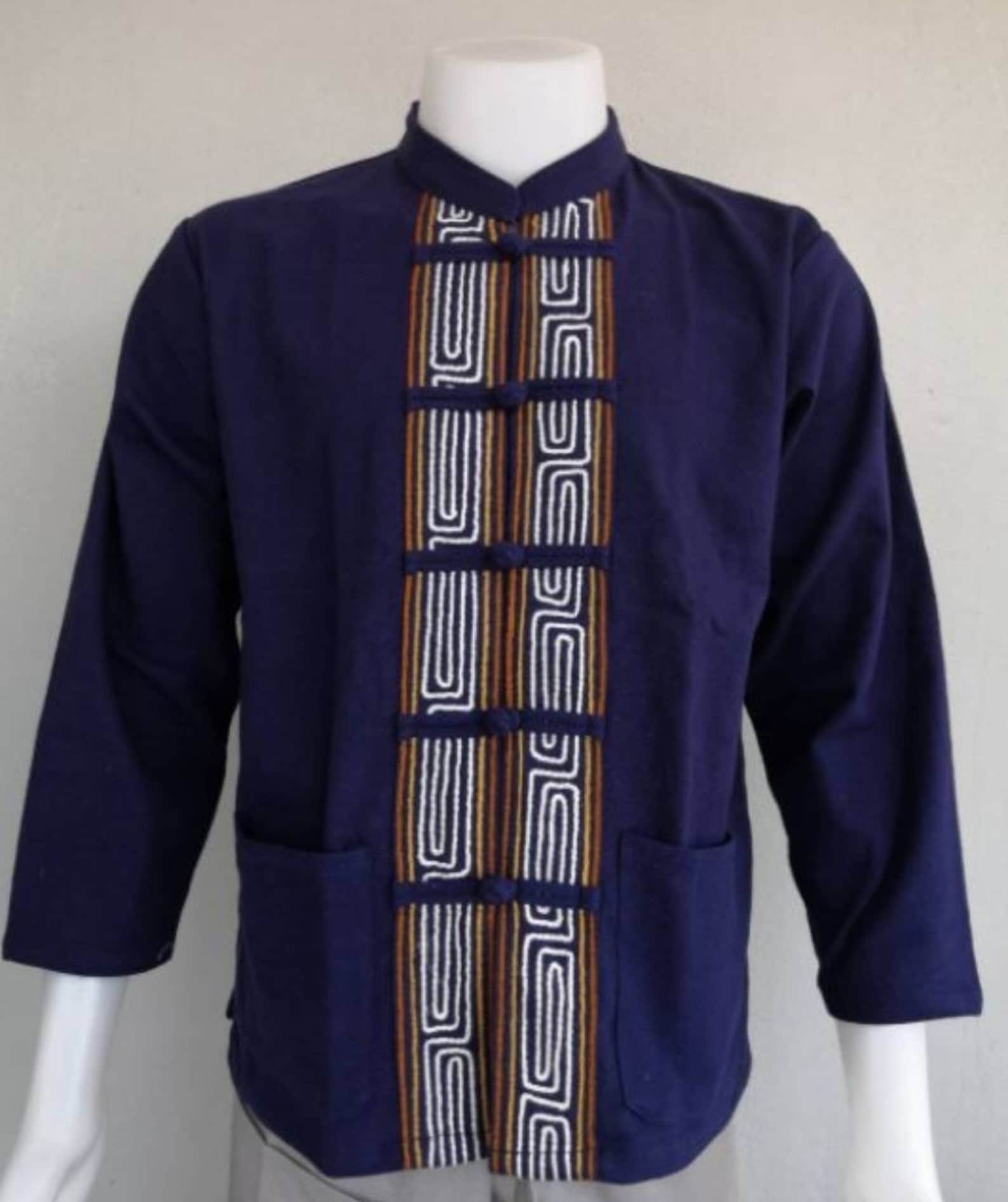 Traditional Thai Shirts for Men Thai Lanna Vintage Shirts - Etsy