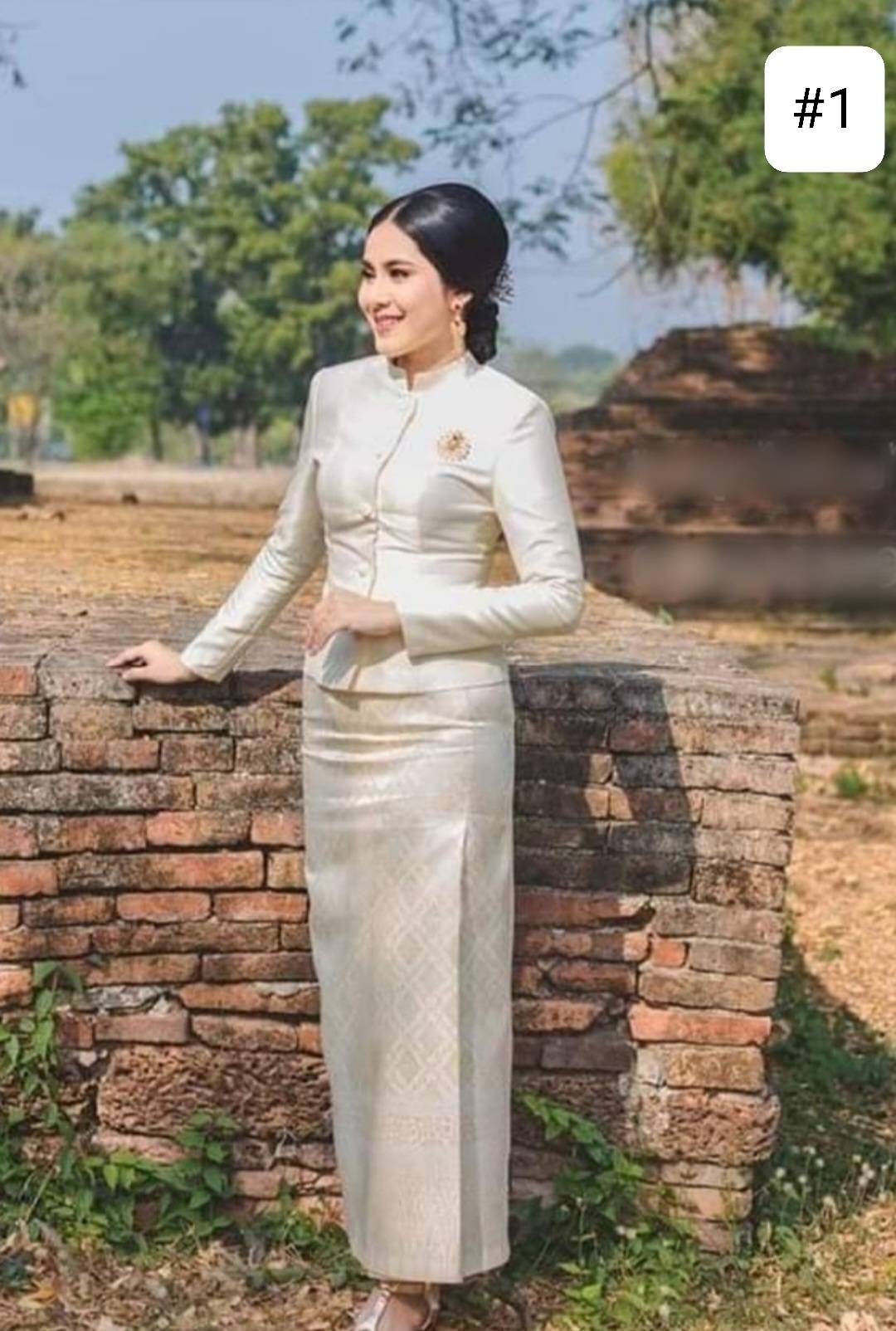 Gorgeous Thai Jitlada Dress Handmade Thai Traditional Mother of Bride ...