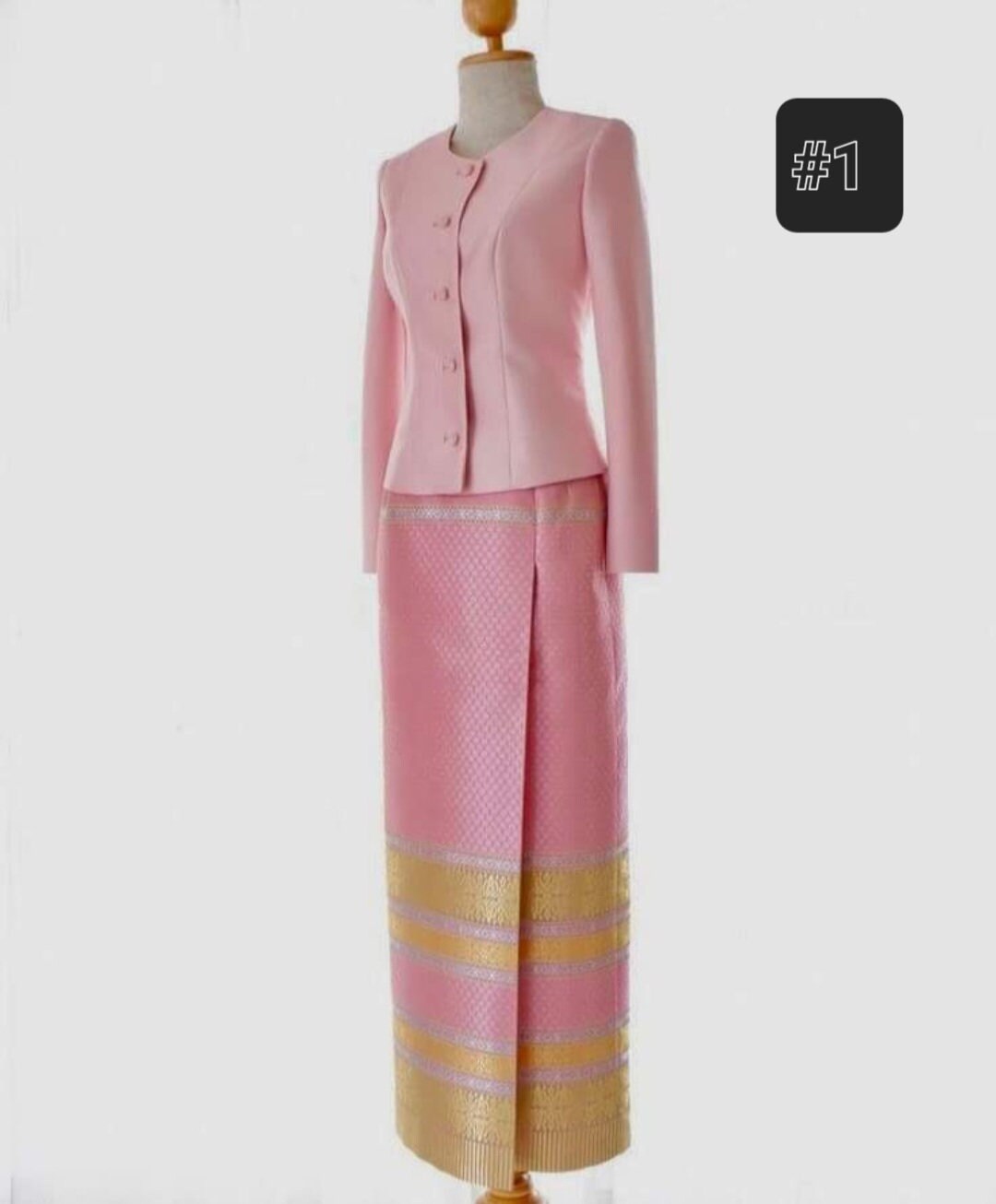 Stunning Thai Jitlada Dress Handmade Thai Traditional Dress Mother of ...