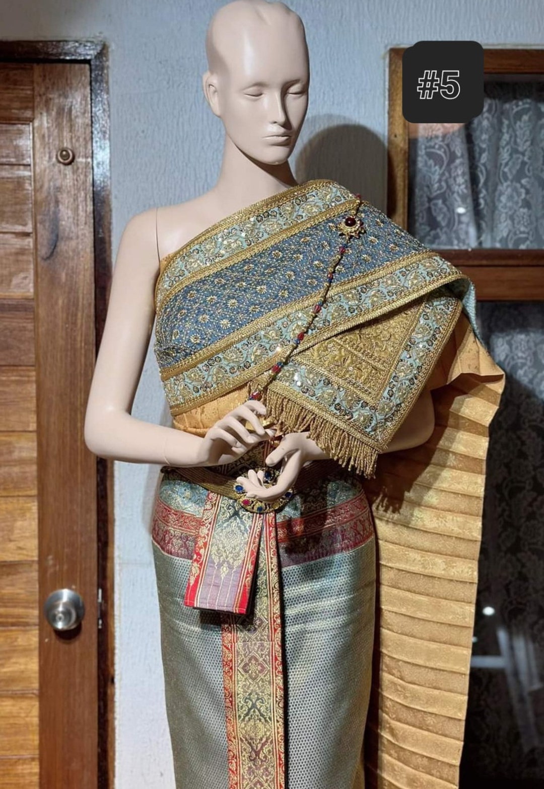 Amazing Handmade Embroidered Thai/khmer Sash for Wedding Traditional ...