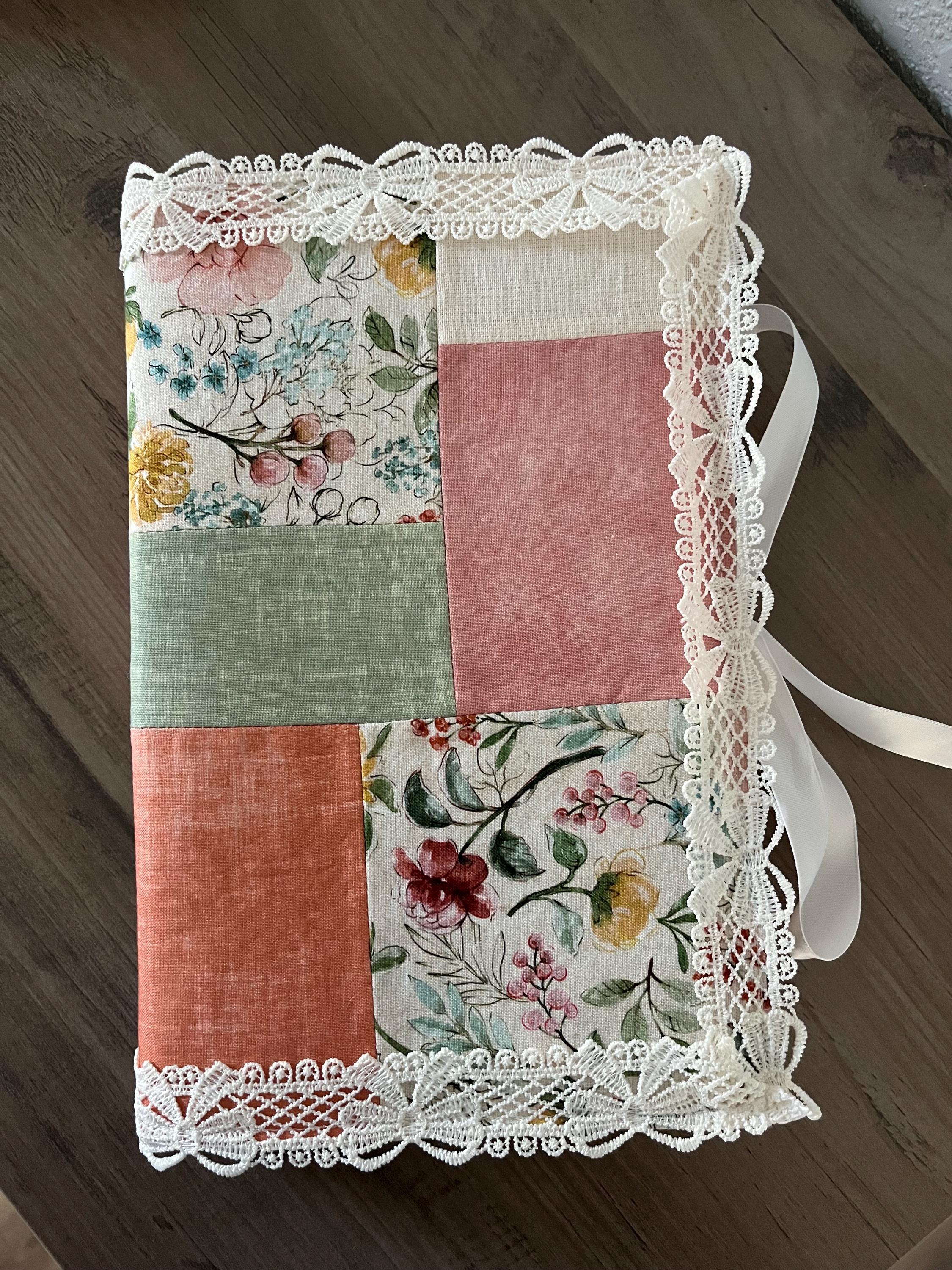 Pink/neutral Floral Quilted Bible Cover With Custom Sizing and Ribbon ...