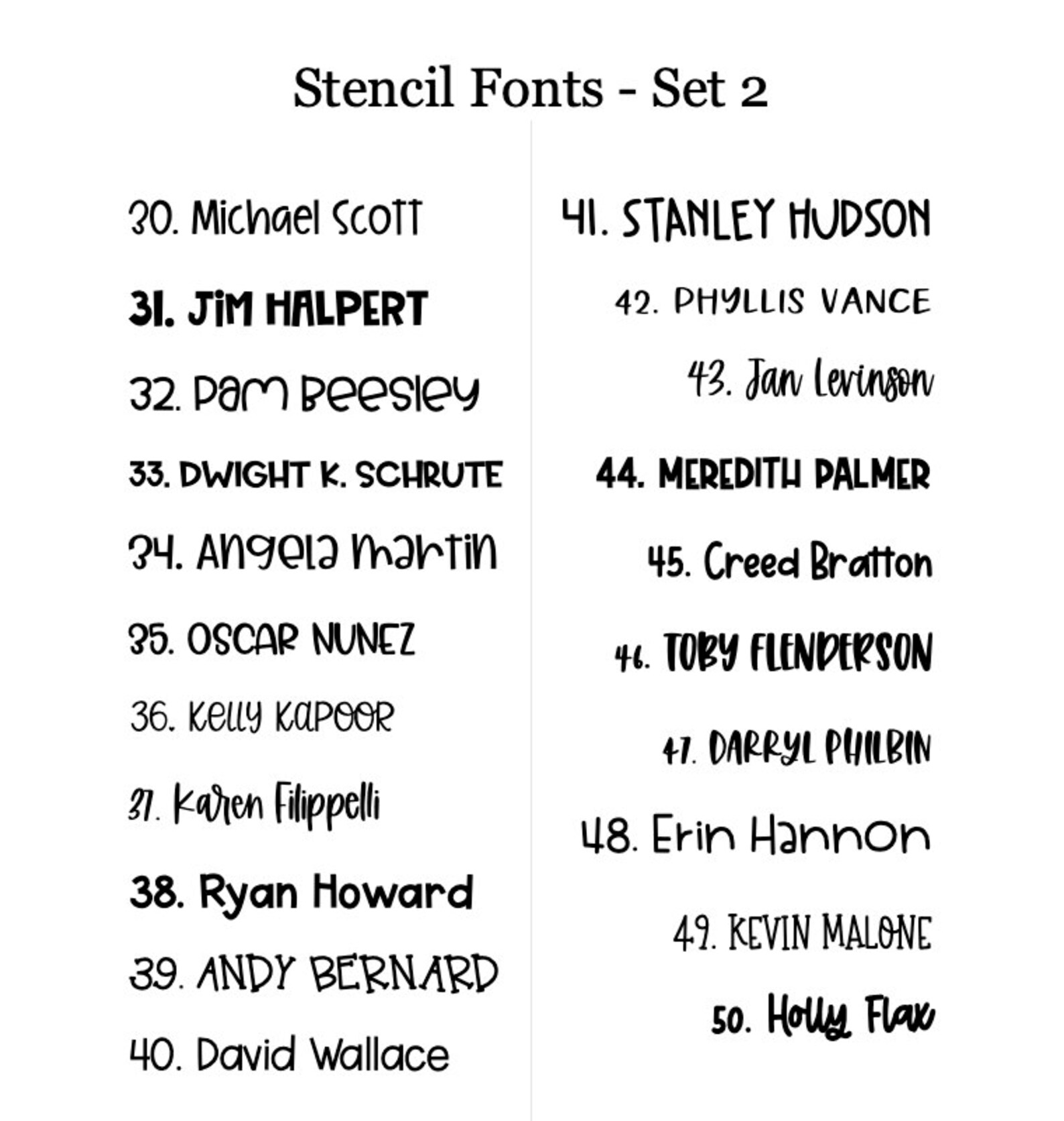 Custom Name/monogram Stencil - Etsy