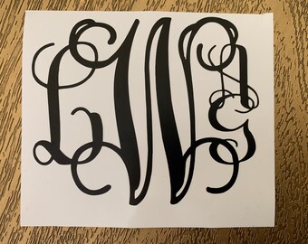 4 Letter Monogram | Etsy