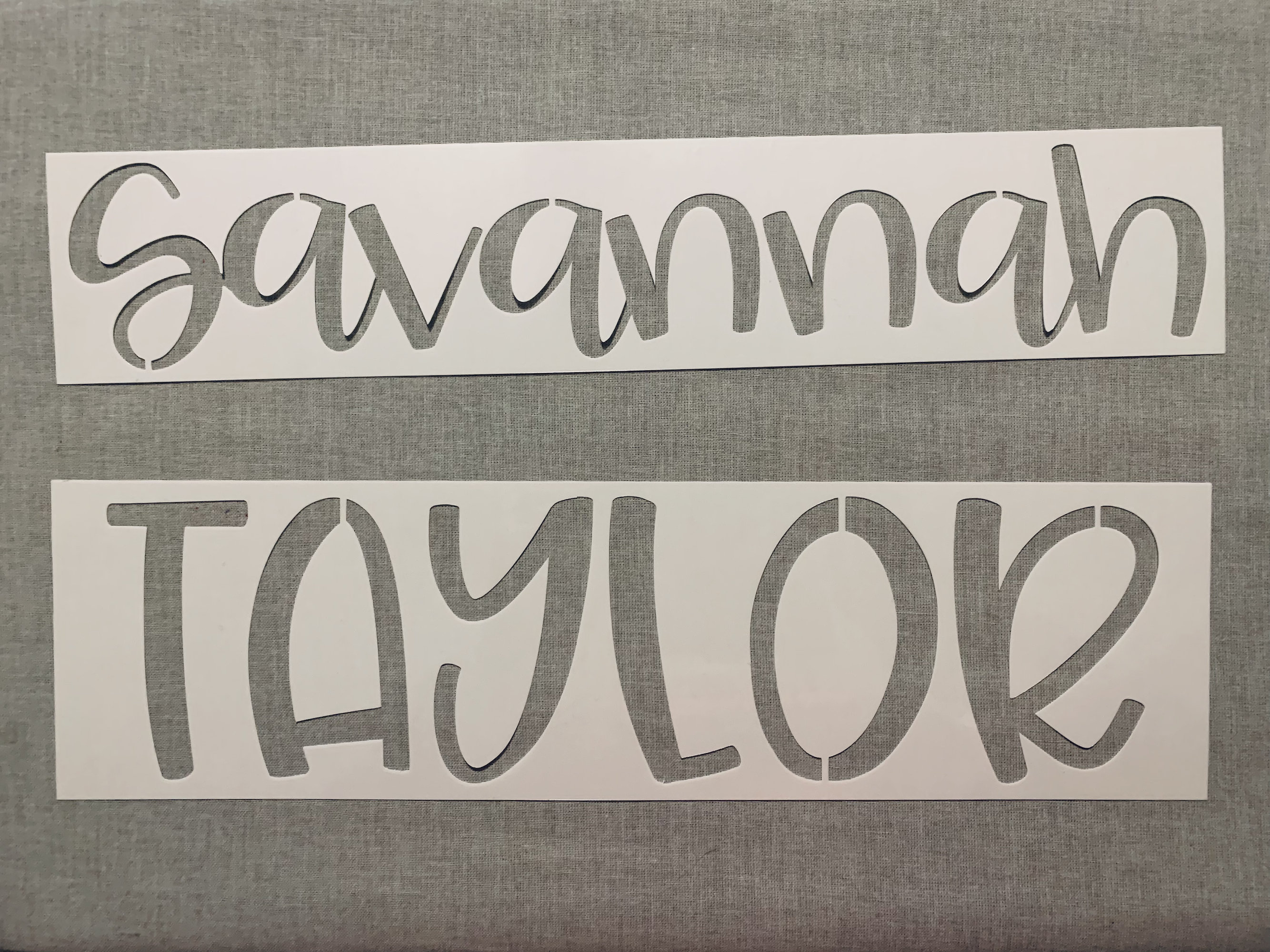 Custom Name/monogram Stencil - Etsy