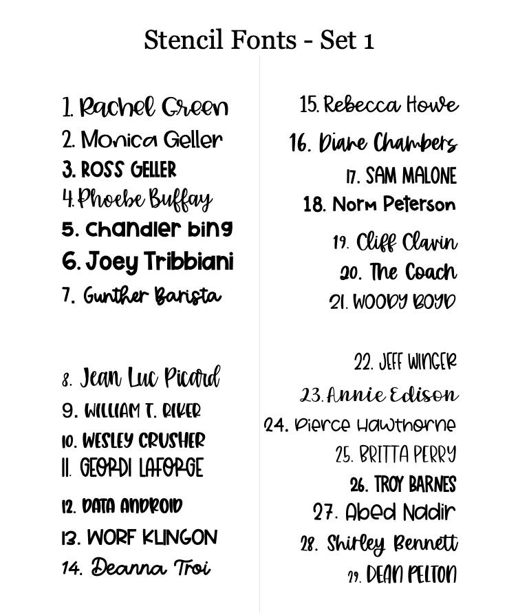 Custom Name/monogram Stencil | Etsy