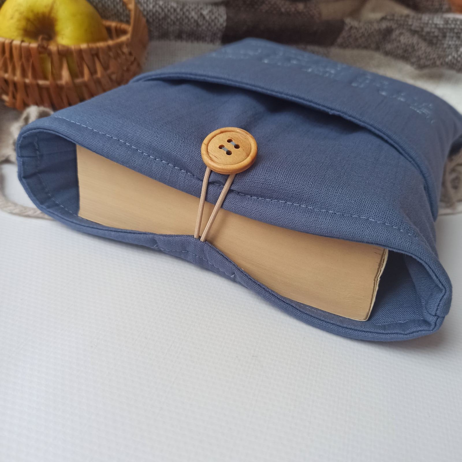 Custom Text Fabric Embroidered Book Sleeve - Etsy