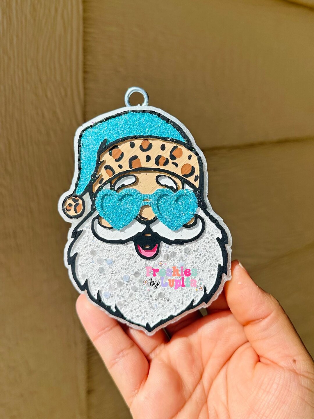 Retro Santa Freshie, Groovy Christmas Freshie, Car Air Freshener, Car ...