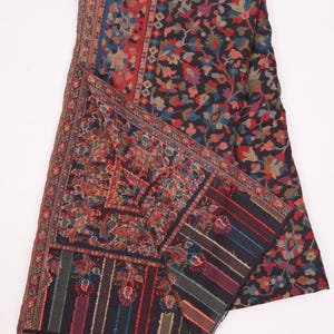 Traditional Kashmiri Kani Shawl in Black Handcrafted Beauty Black ...