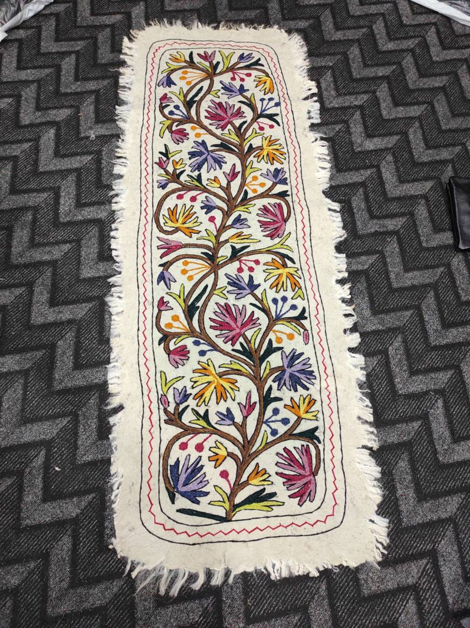 26Ft Long Namda Yoga Handmade Rug From Kashmir Kashmir Namda | Etsy