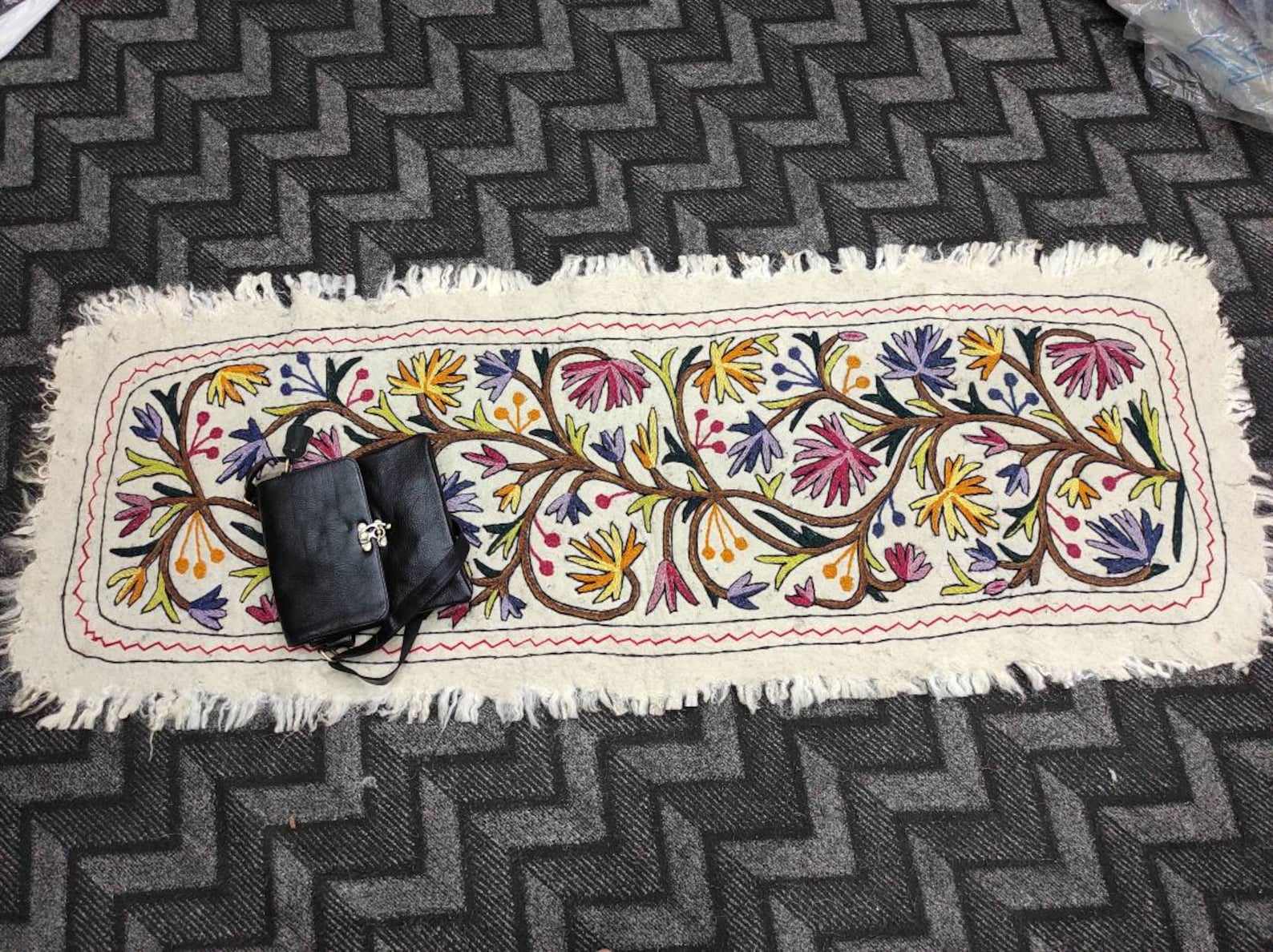 26Ft Long Namda Yoga Handmade Rug From Kashmir Kashmir Namda | Etsy