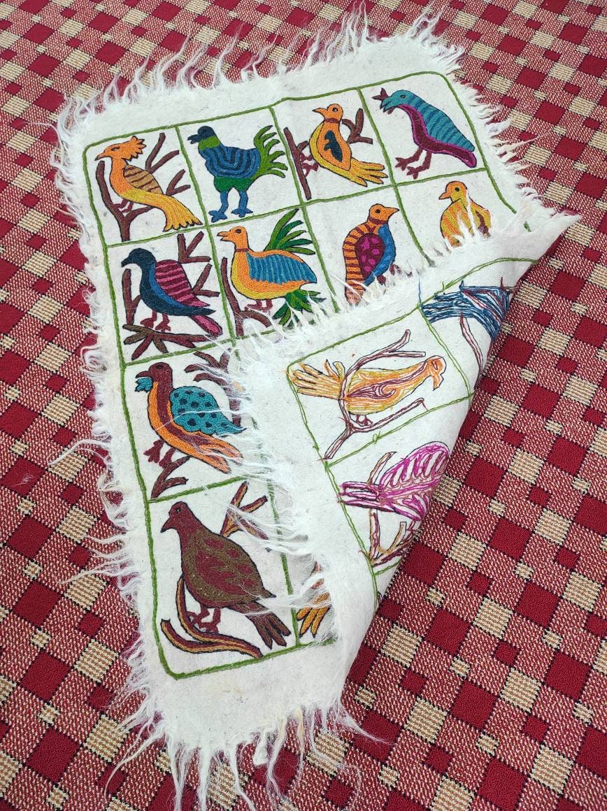 Handcrafted Kashmir Namda Wall Hanging | Traditional Wool Felt Art ...