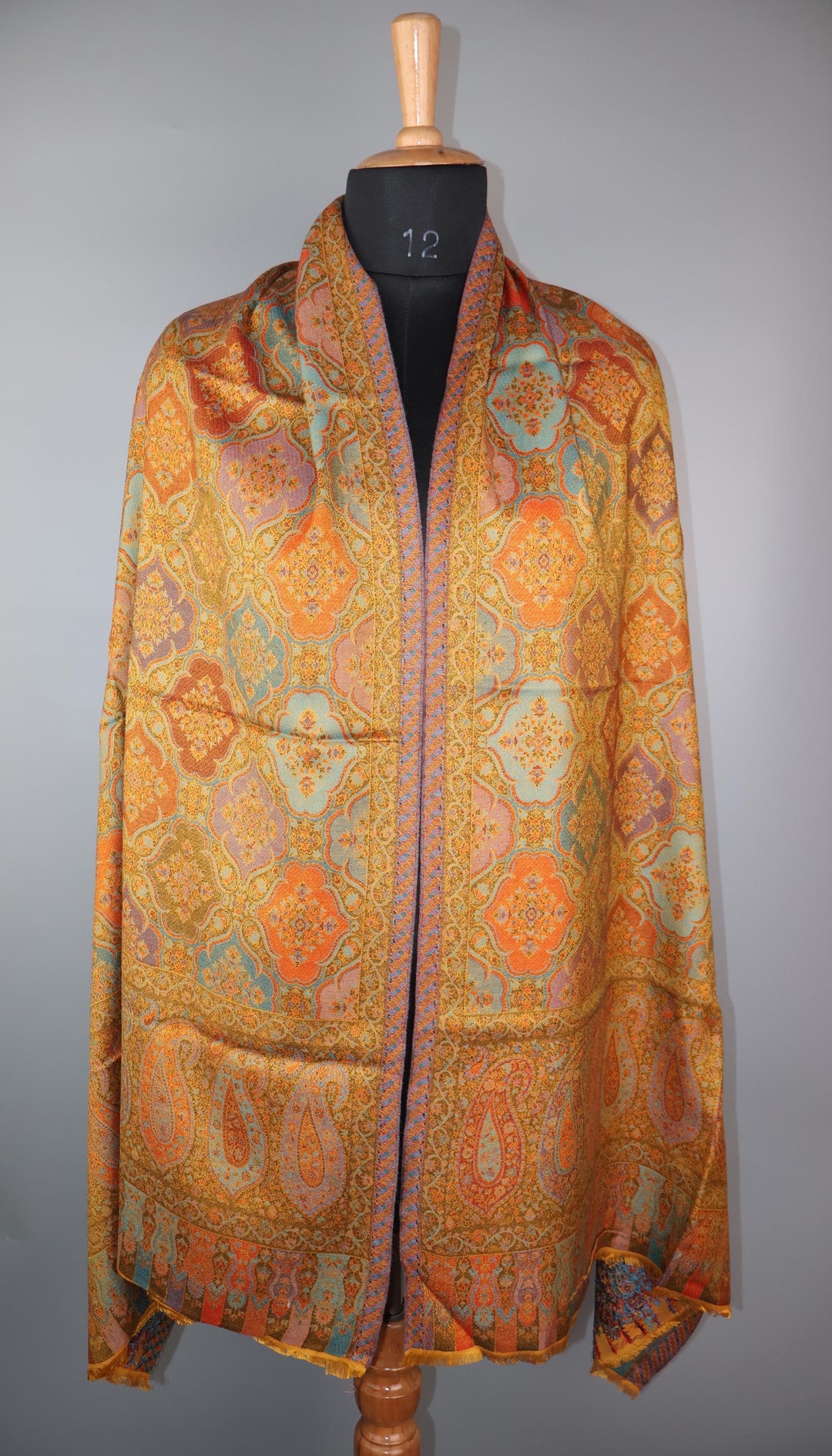 Luxurious Handwoven Kani Shawl Super Soft Kani Scarves Handmade Shawls ...