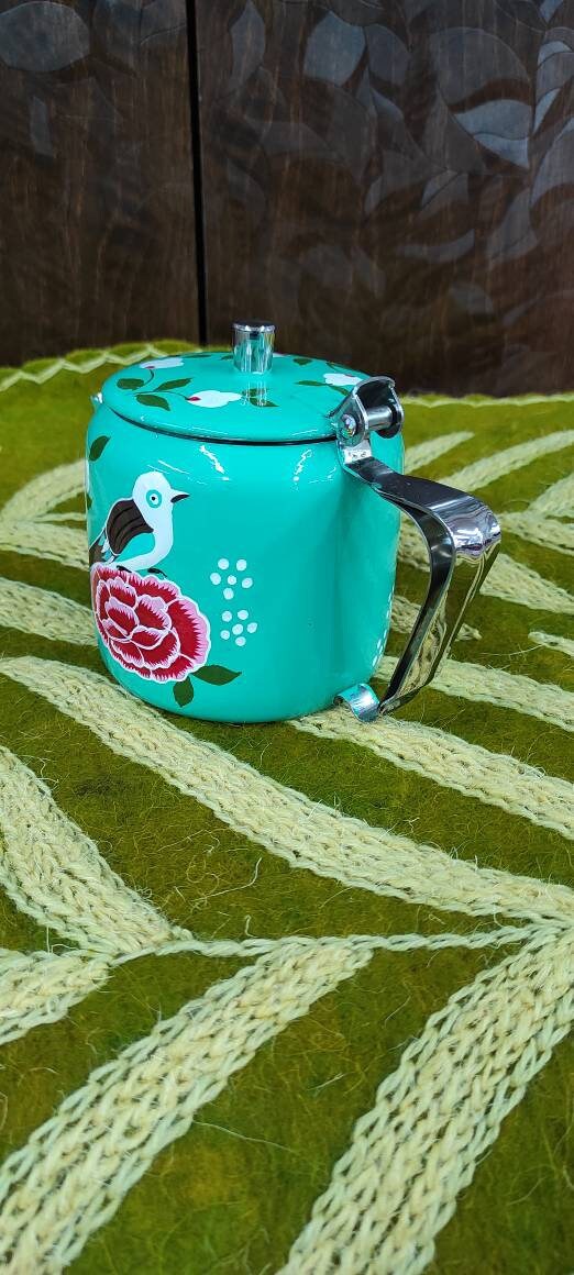 Hand Painted 10 Cm Green Tree of Life Design Metal Tea - Etsy