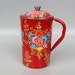 Hand Painted Water Pitcher With Lid From India | Kashmir Enamelware ...