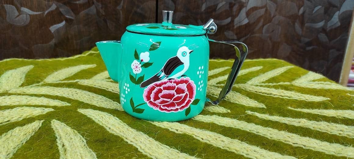 Hand Painted 10 Cm Green Tree of Life Design Metal Tea - Etsy