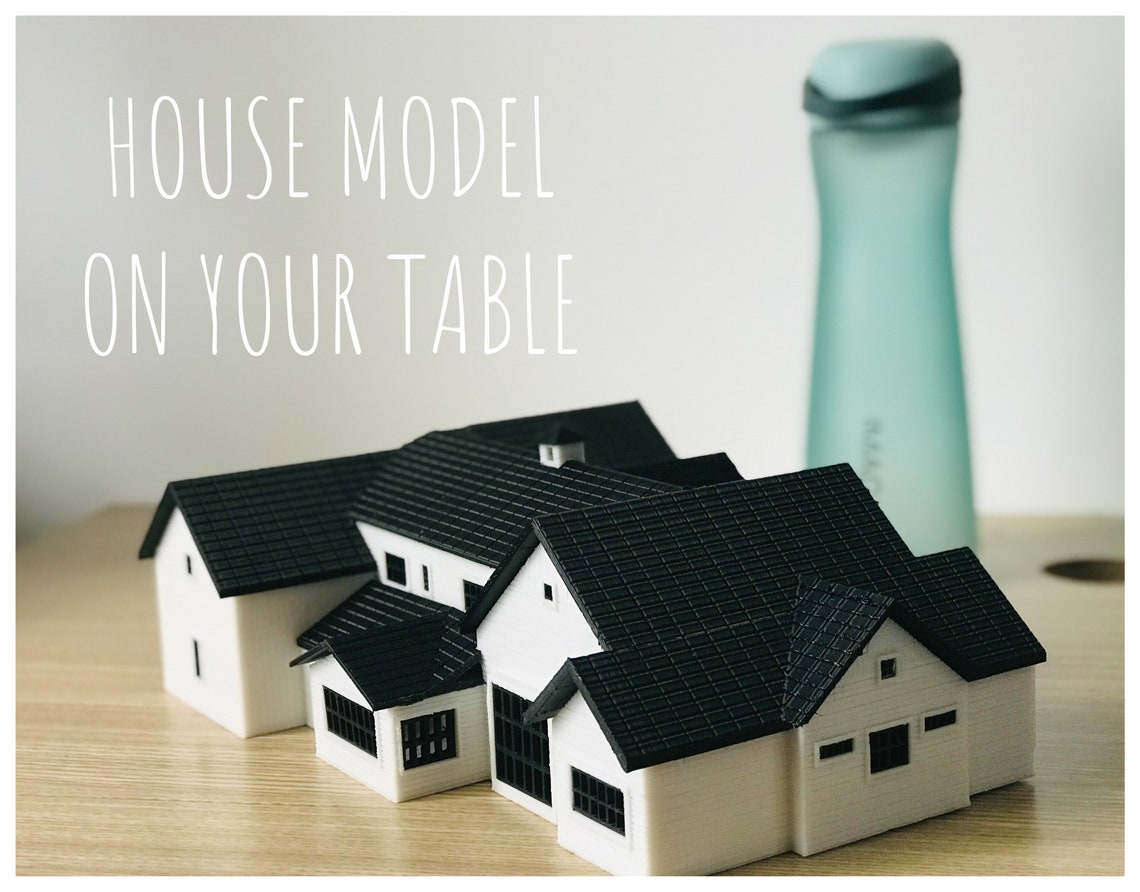 Personalized House Models two Colors architectural Model - Etsy