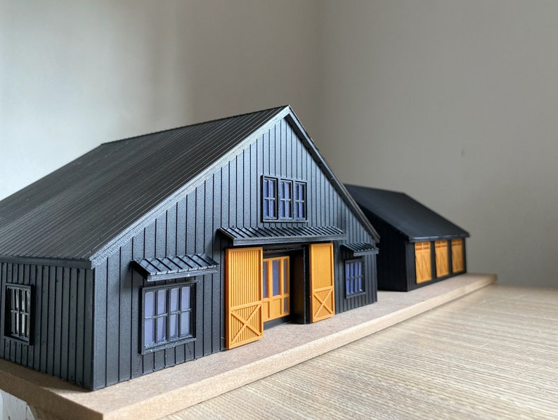 Personalized Modern Farm House Scale Models - Etsy