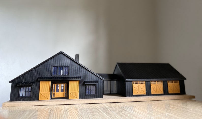 Personalized Modern Farm House Scale Models - Etsy
