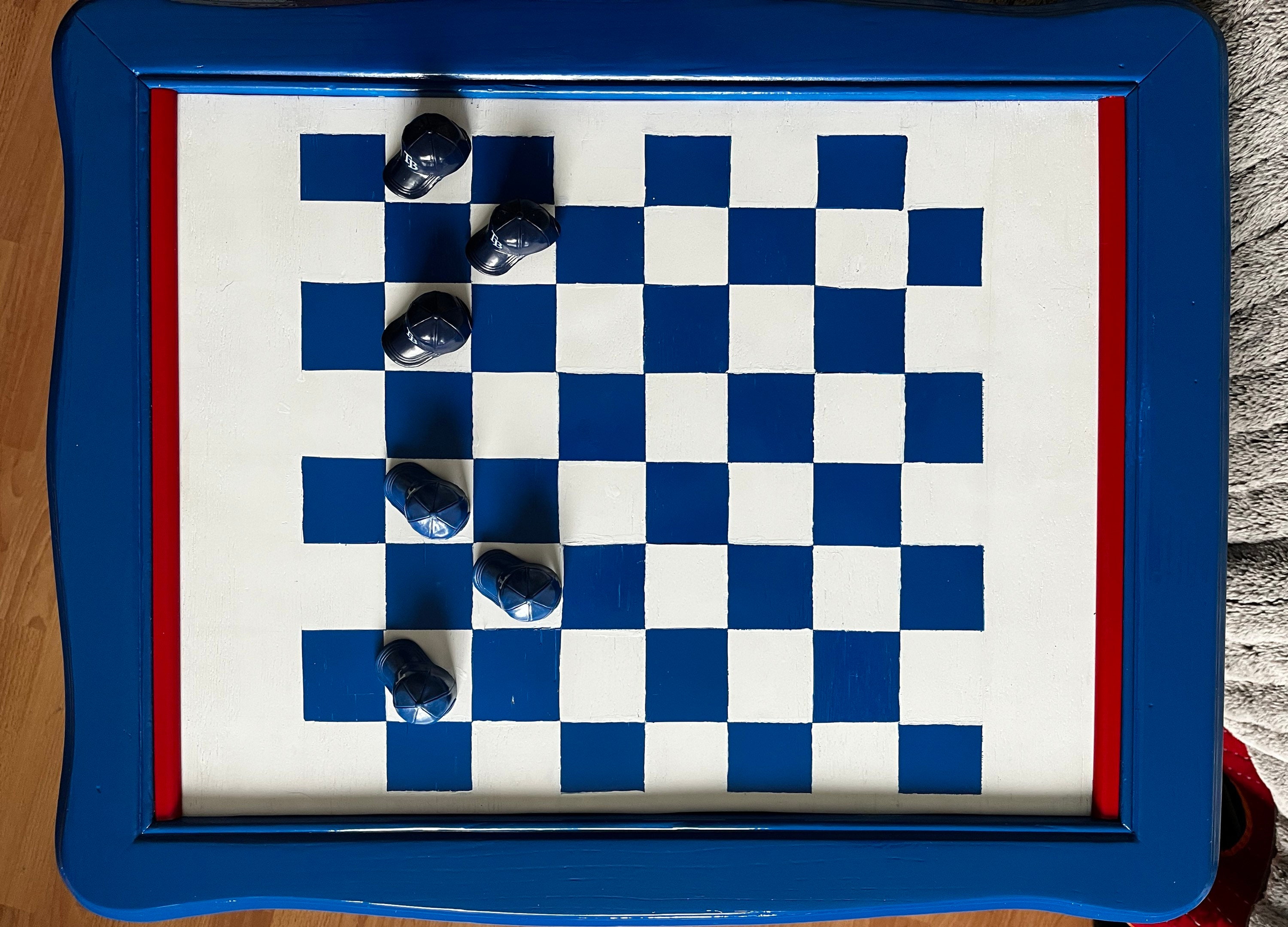 Custom Made Texas Ranger’s Checkers Game Table - Etsy