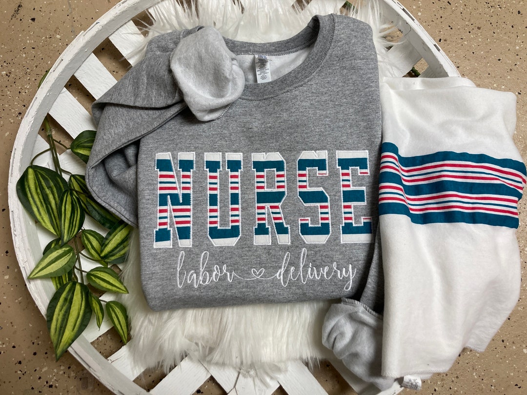 Nurse Sweatshirt From Baby Hospital Swaddle Blanket RN Labor Delivery ...
