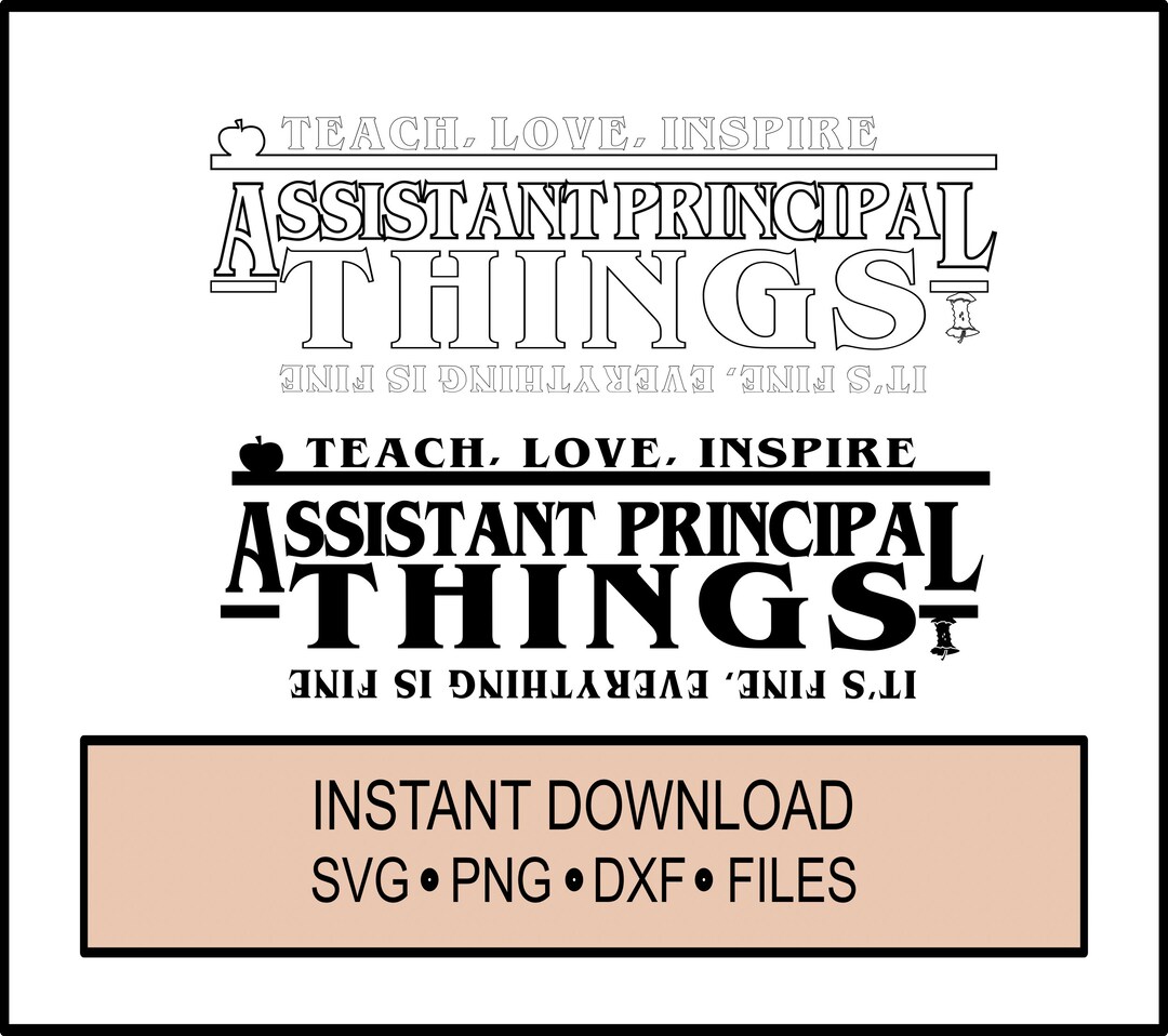 SVG Assistant Principal Things Cricut Instant Download Teacher Love ...
