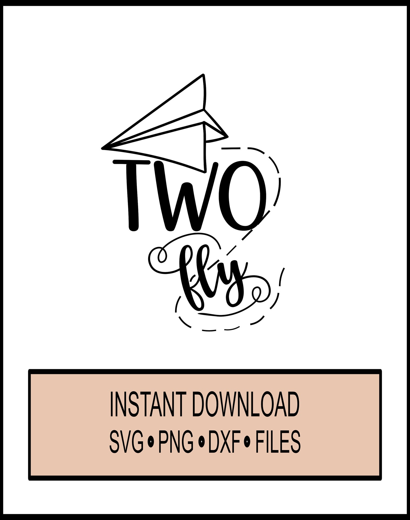 Birthday SVG PNG and DXF two Fly 2nd Birthday Celebration - Etsy