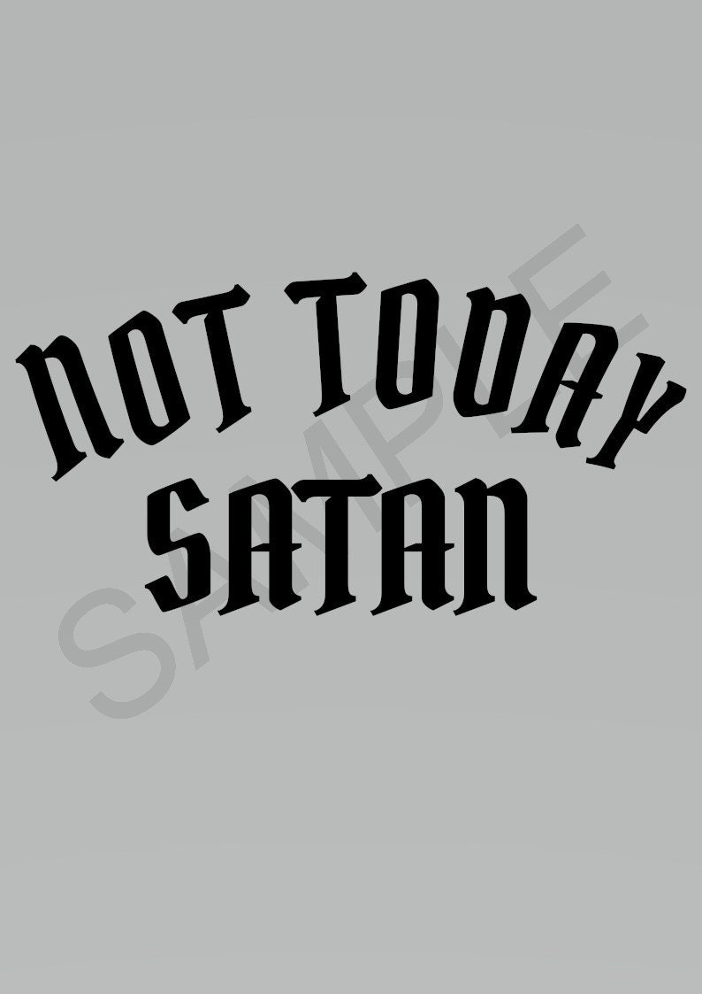 SVG Not Today Cricut Instant Download Jesus Bible - Etsy