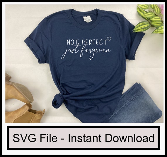 SVG Not Perfect Cricut Instant Download Jesus Bible | Etsy
