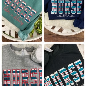 Nurse Sweatshirt From Baby Hospital Swaddle Blanket RN Labor Delivery ...