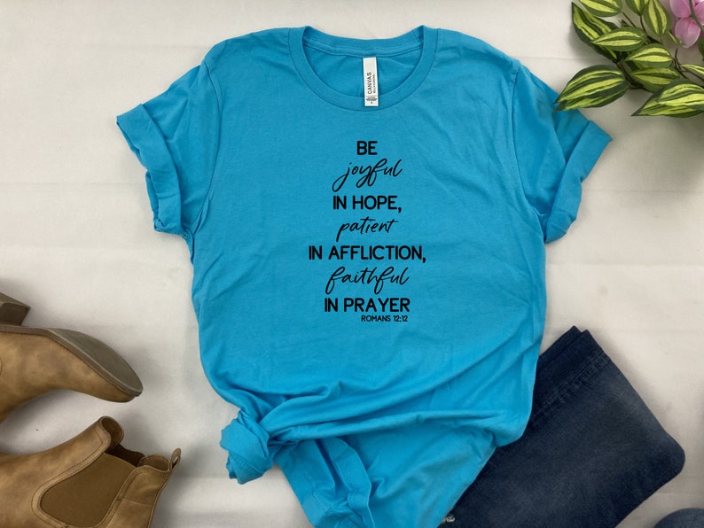 Be Joyful in Hope Patient in Affliction Romans 12:12 - SVG - DXF - PNG ...